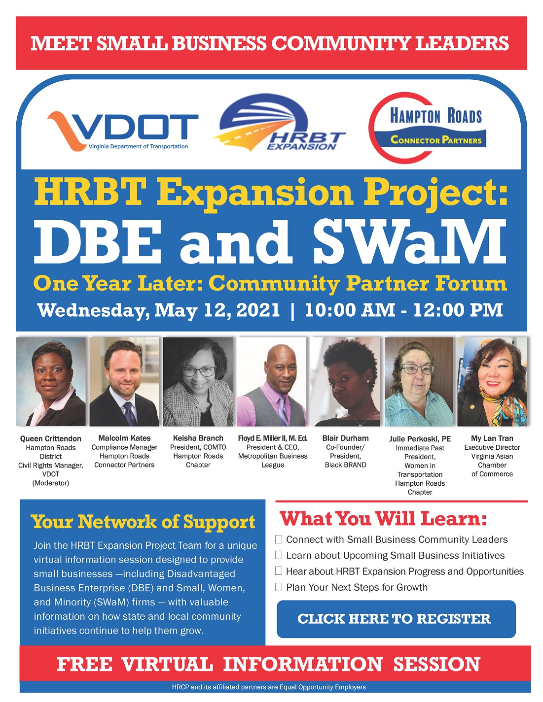 HRBT Expansion Project to Host Second DBE and SWaM Community Partners ...